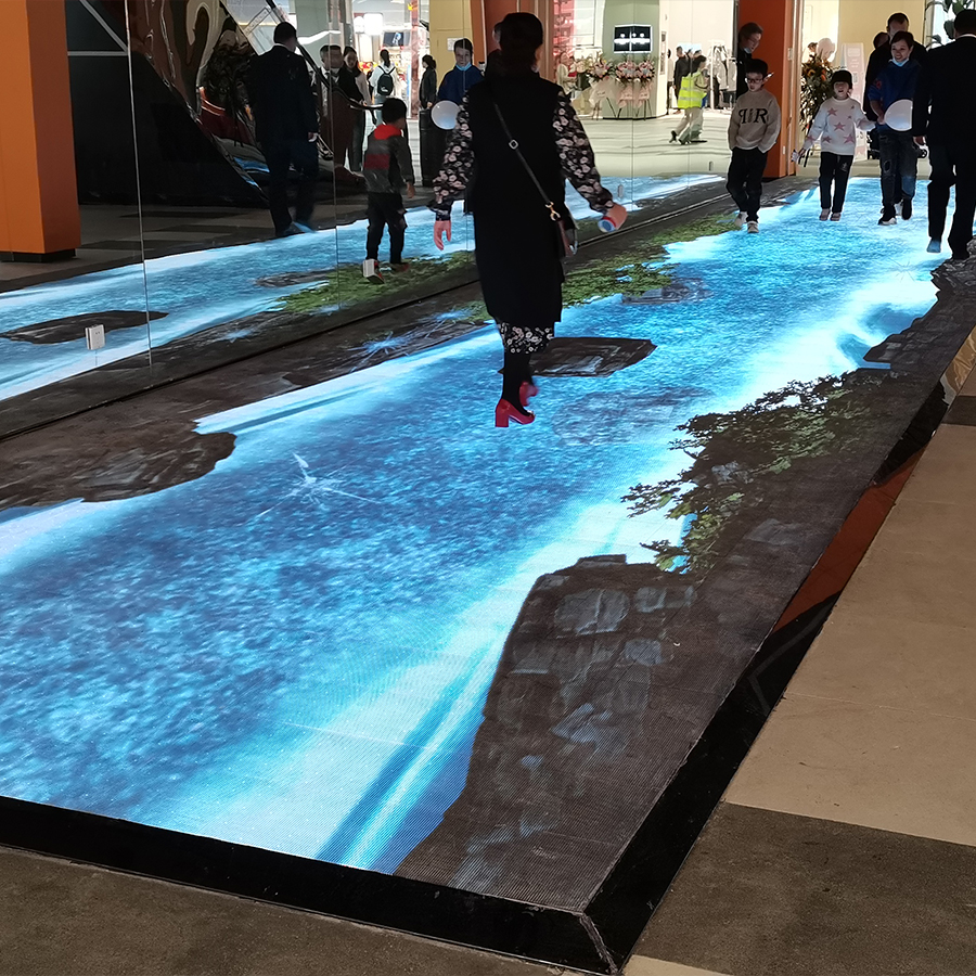 LED互动地砖屏 - 深圳市亚格光电科技有限公司